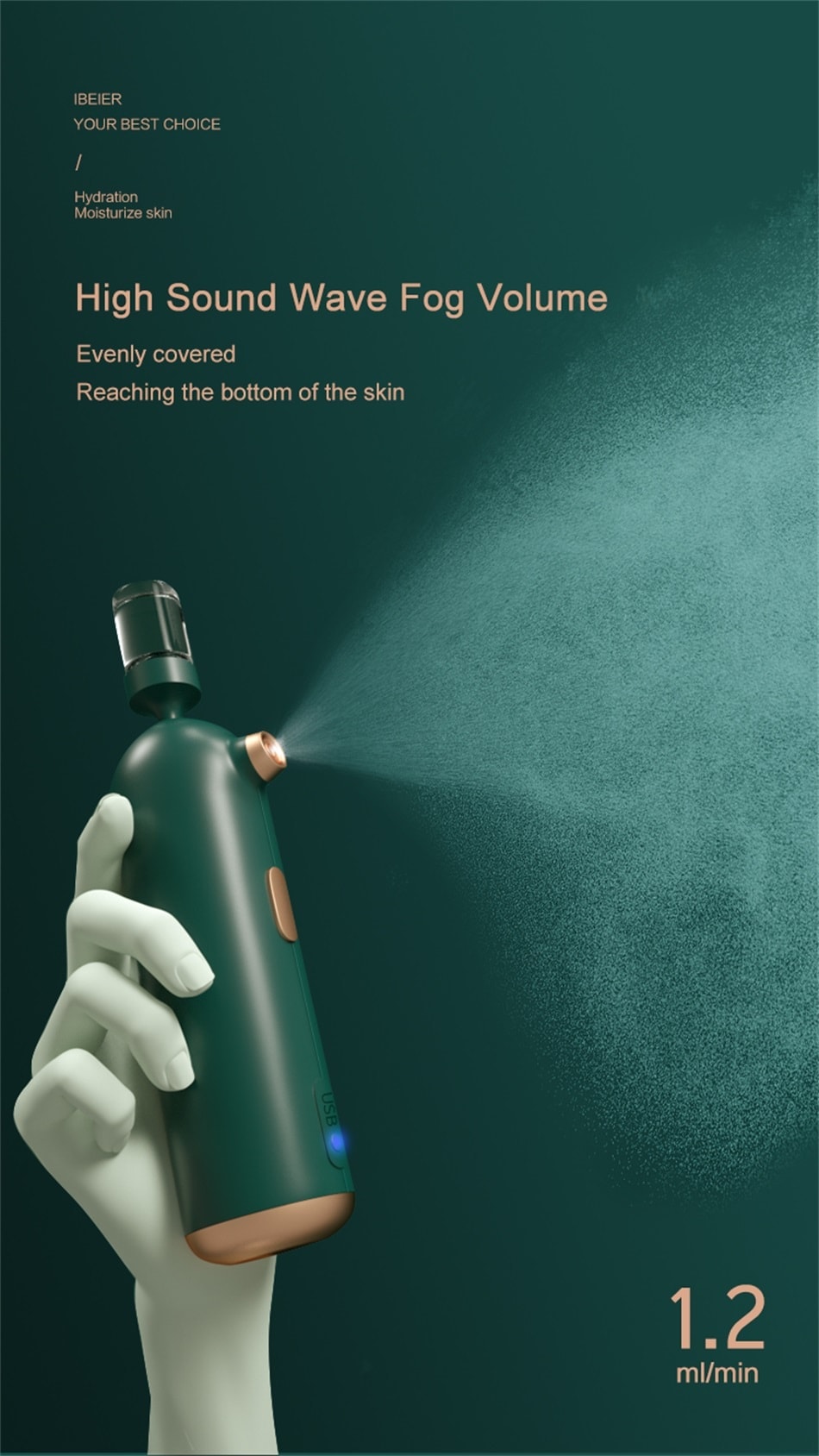 Cheap Home Use Facial Hydration Oxygen Injector - Ibeier Technology