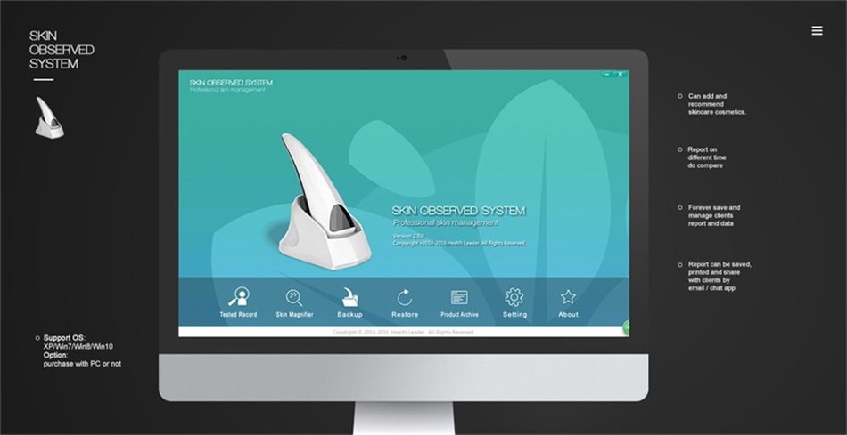 New Mobile Smart Moisture Skin Analyzer Machine - Ibeier Technology